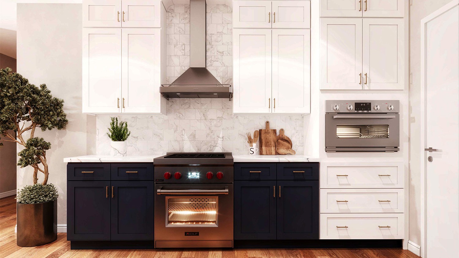 Bayview White Shaker Cabinets | Shop online at Wholesale Cabinets