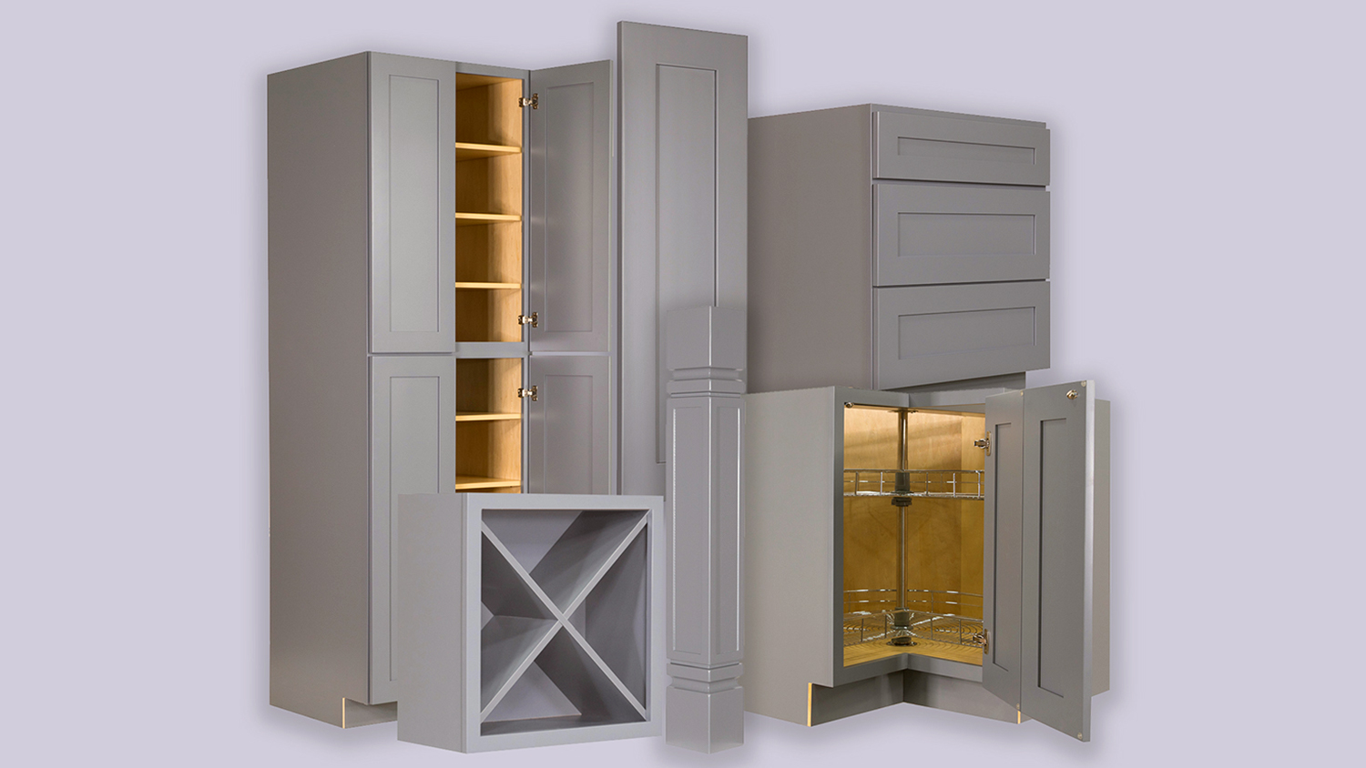 Lancaster Dark Grey Cabinets | Shop online at Wholesale Cabinets