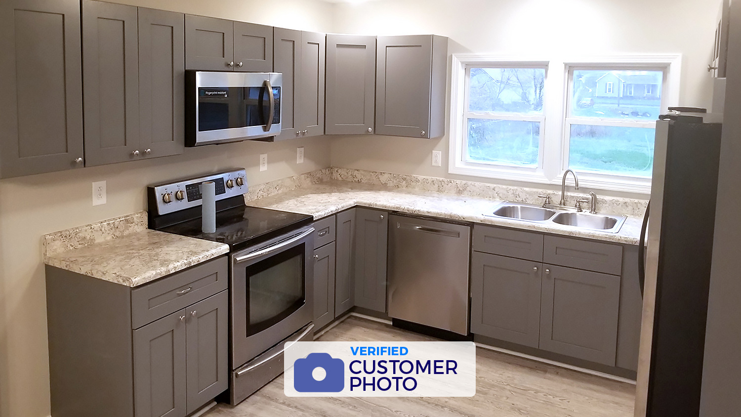 Lancaster Dark Grey Cabinets | Shop online at Wholesale Cabinets