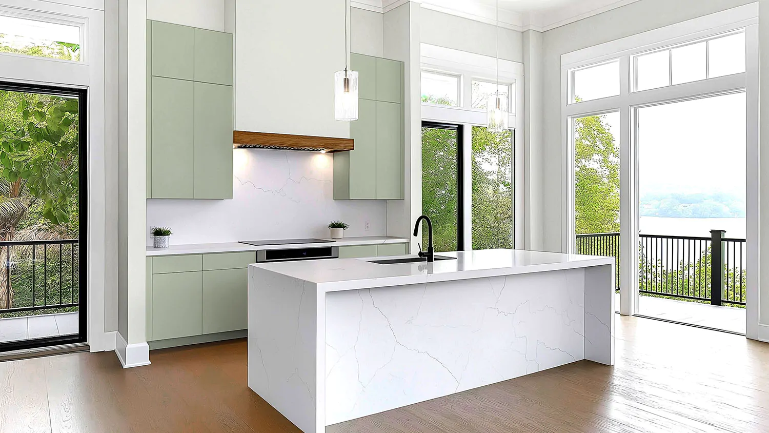 Scandi Sage Green Cabinets | Shop online at Wholesale Cabinets