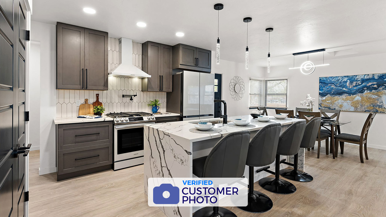 Slate Grey Shaker Assembled Cabinets | Shop online at Wholesale Cabinets