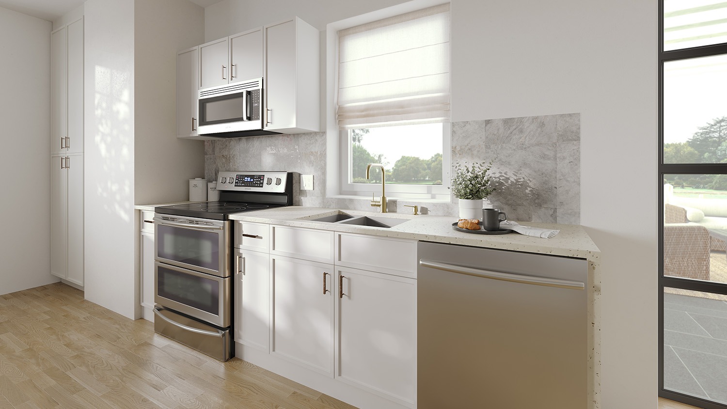 Slim White Shaker Cabinets | Shop online at Wholesale Cabinets