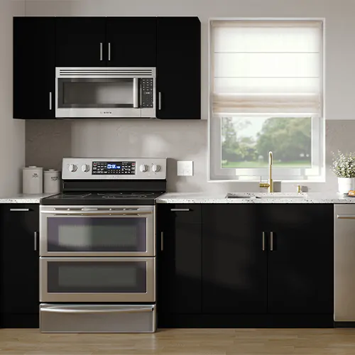 True Black Matte Cabinets | Shop online at Wholesale Cabinets