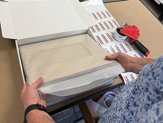 How We Pack and Ship Your Door Samples